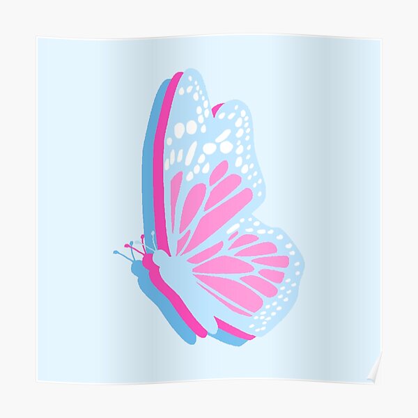 "preppy butterfly" Poster for Sale by holla- | Redbubble