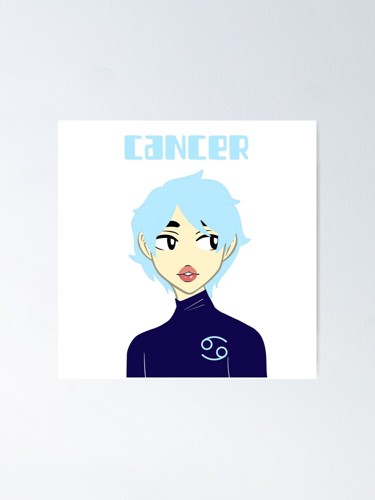 "Anime Cancer- aqua zodiac sign-aesthetic- astrology-cute girly zodiac ...