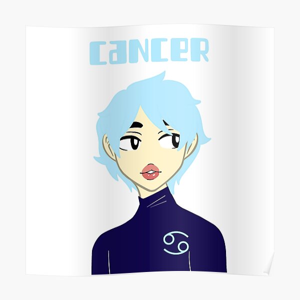"Anime Cancer- aqua zodiac sign-aesthetic- astrology-cute girly zodiac ...