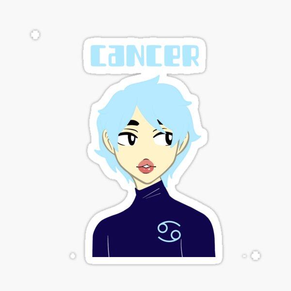 "Anime Cancer- aqua zodiac sign-aesthetic- astrology-cute girly zodiac ...