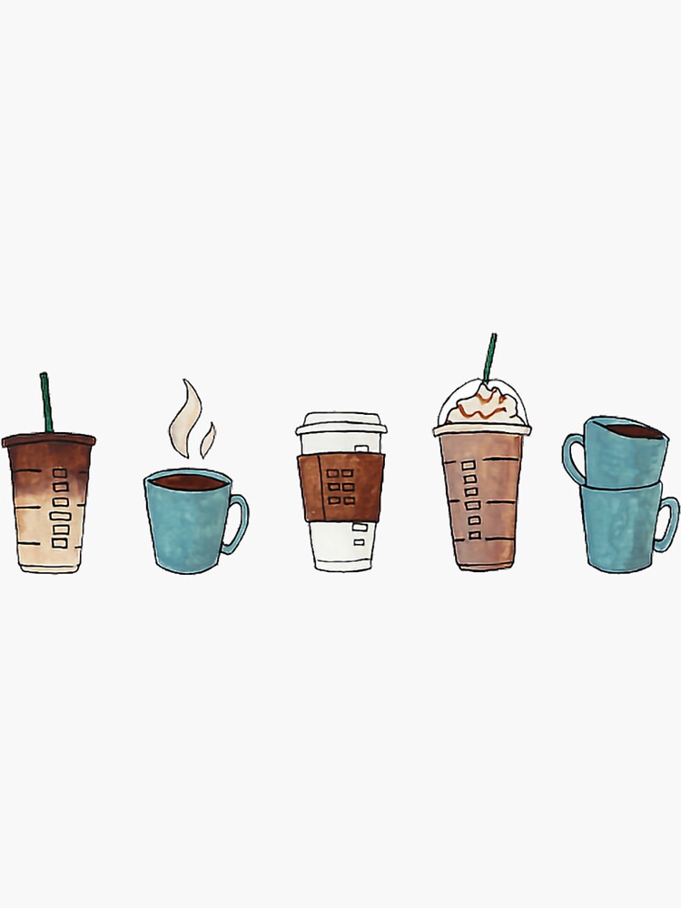 "Starbucks sticker pack" Sticker by Holdpleasedoggy | Redbubble