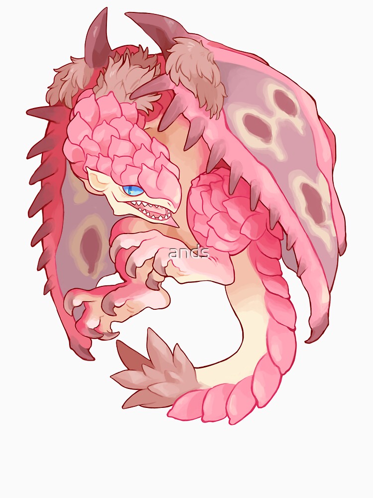 "Pink Rathian" T-shirt for Sale by ands | Redbubble | pink rathian t ...