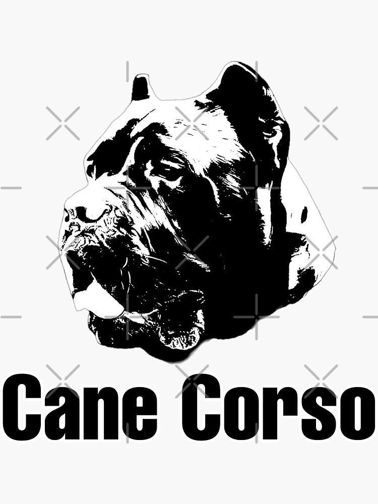 "Cane Corso Face" Sticker for Sale by Gerrrysalut | Redbubble