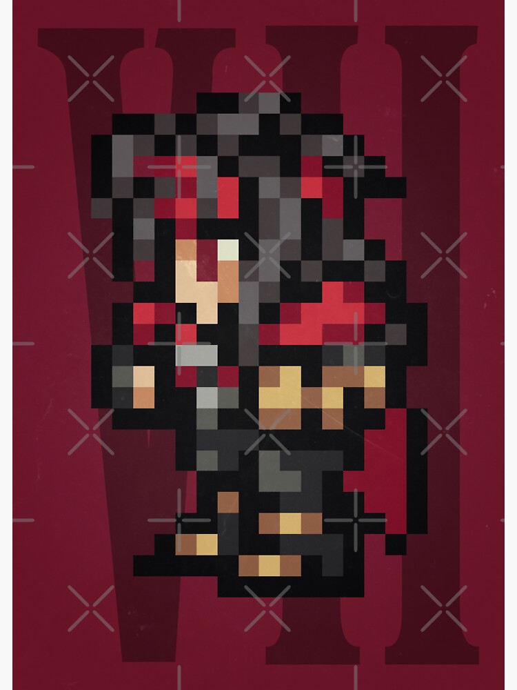 Pegatina «Final Fantasy VII - Vincent Sprite» de SpriteZone | Redbubble