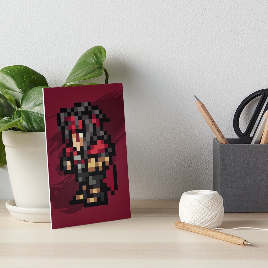 "Final Fantasy VII - Vincent Sprite" Art Board Print by SpriteZone ...