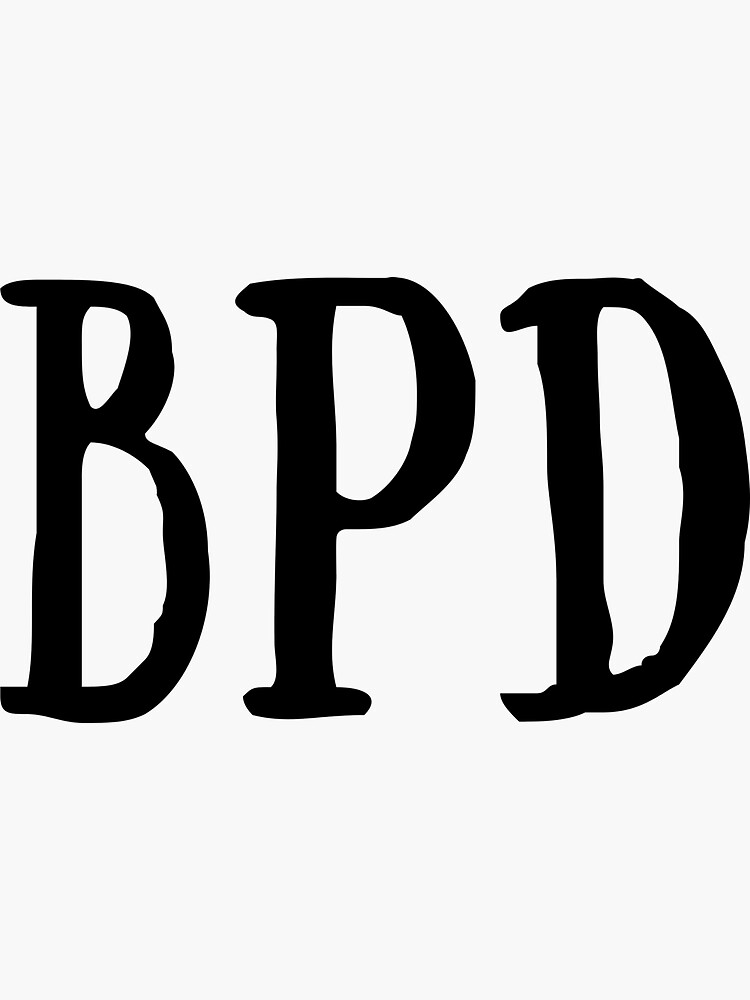 "borderline personality disorder" Sticker for Sale by dress-in | Redbubble