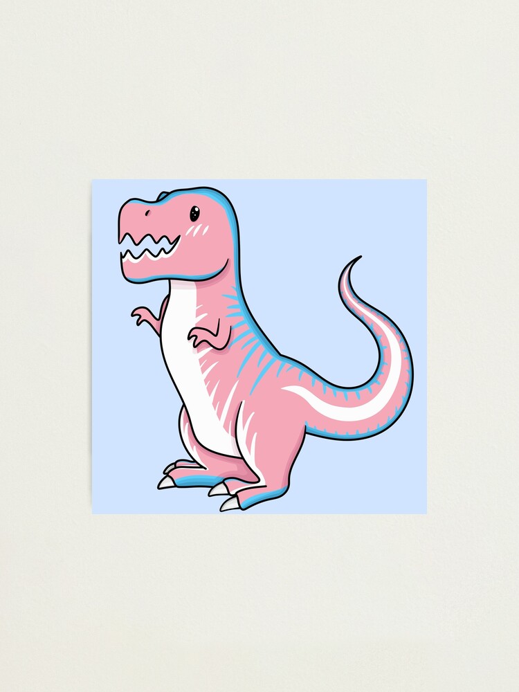Lámina fotográfica «Dinosaurios del orgullo - Trans T-Rex» de Floramisu ...