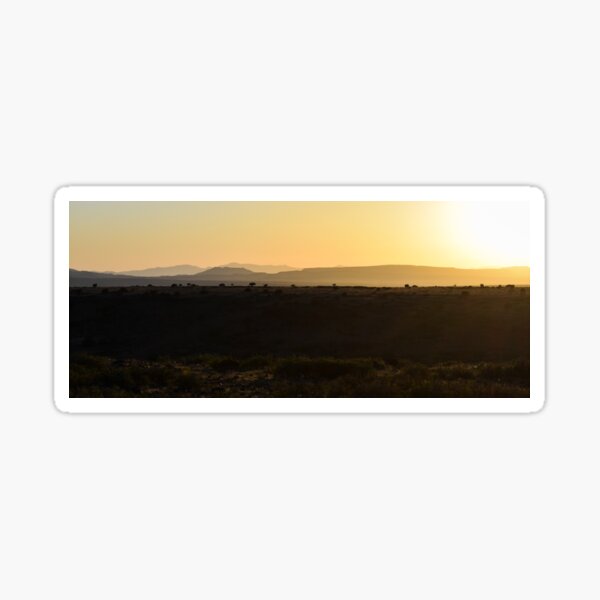 "Arizona Desert Wide Mountain Sunset" Sticker by mbarimo7 | Redbubble