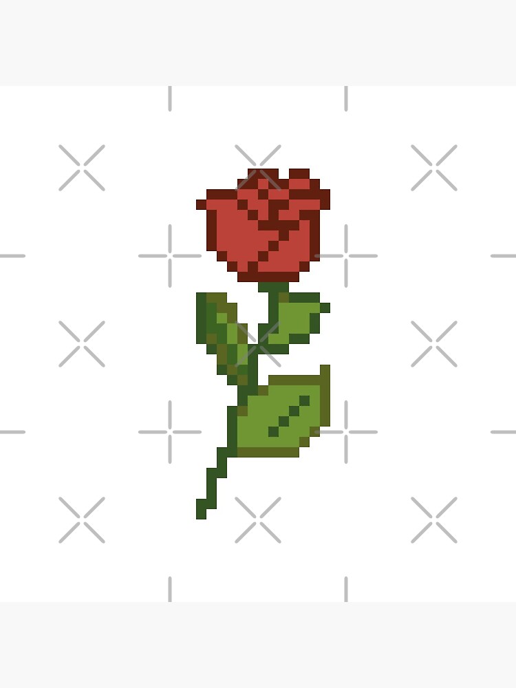 "ROSE Pixel Art" Art Print for Sale by omarshdesigns | Redbubble