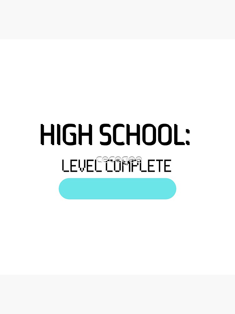 "high school level complete" Sticker for Sale by cecegee | Redbubble