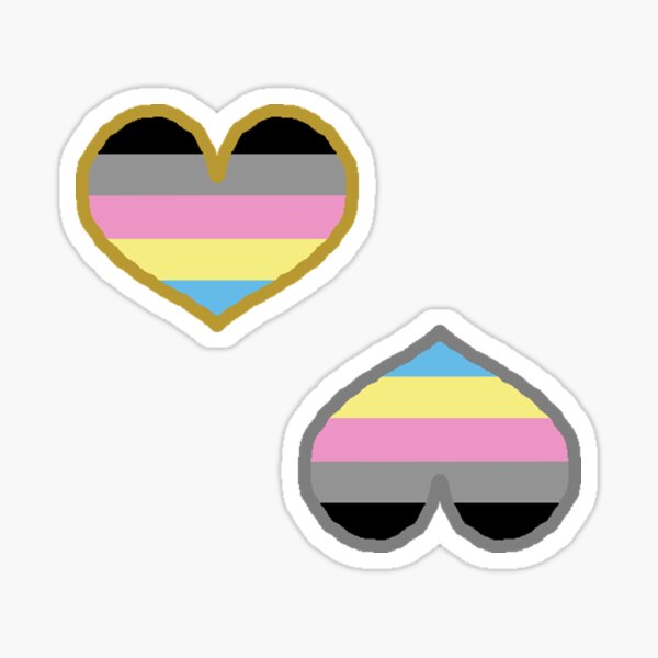 "Polygender Pride Heart" Sticker by Roxzania | Redbubble