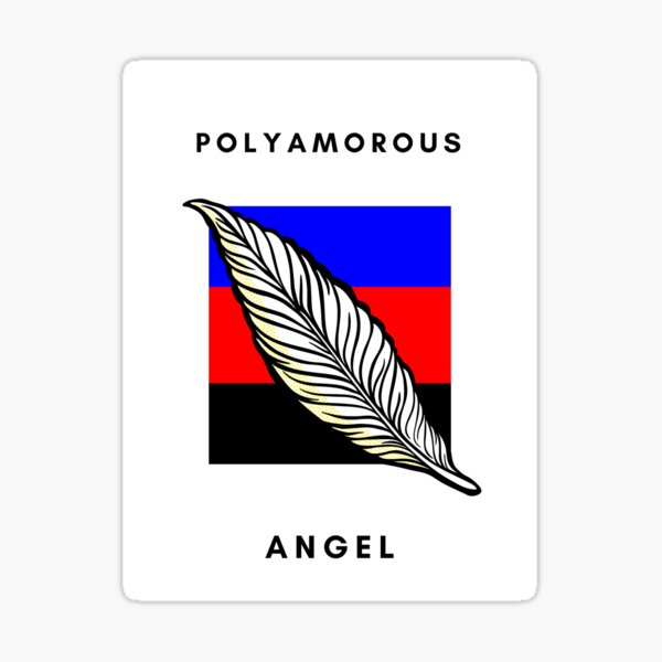 "Polyamorous Angel" Sticker for Sale by RainbowStudios | Redbubble