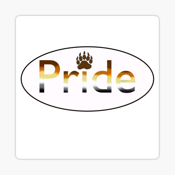 "Bear Pride " Sticker for Sale by snackimals | Redbubble