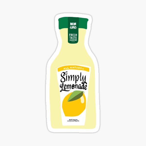 "Simply Lemonade " Sticker for Sale by marsh designs | Redbubble