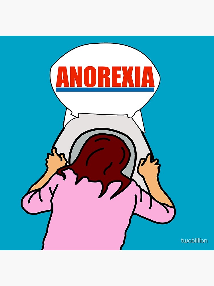 "Anorexia editorial cartoon" Poster by twobillion | Redbubble