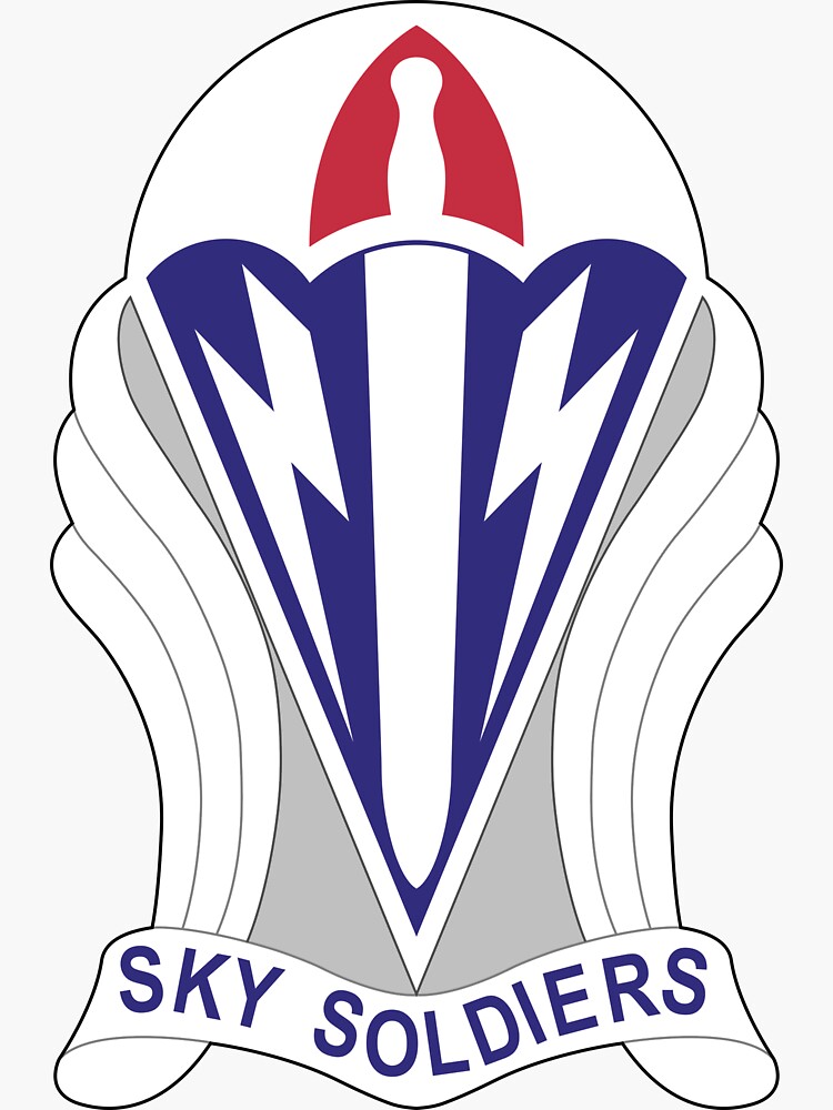 "173rd Airborne Brigade Combat Team (Distinctive unit insignia - US Army)" Sticker for Sale by ...