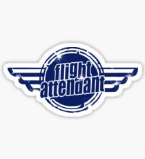 Flight Attendant Stickers | Redbubble