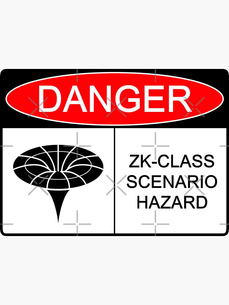 "DANGER: ZK-CLASS SCENARIO" Sticker by Porto881 | Redbubble