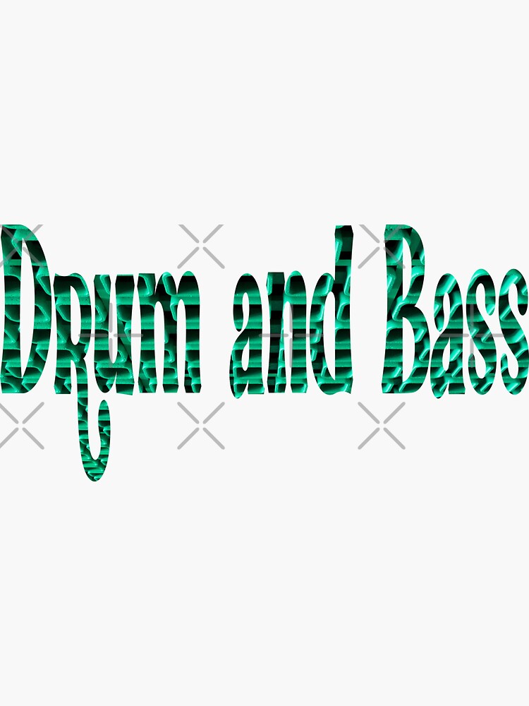 Green Drum And Bass Logo For Drum And Bass Lovers Sticker For Sale By Randommagic Redbubble