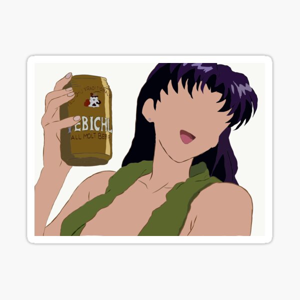 "Misato Katsuragi" Sticker for Sale by cassidy-mae | Redbubble