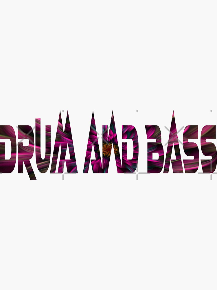 Drum And Bass Logo For Drum And Bass Lovers Sticker For Sale By Randommagic Redbubble