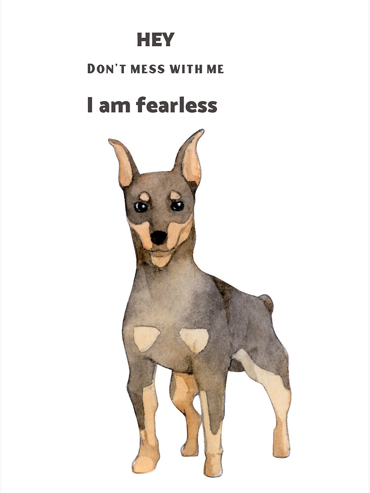 "Hey, Don't mess with me, I am fearless" Sticker by MiriamaArtwork ...