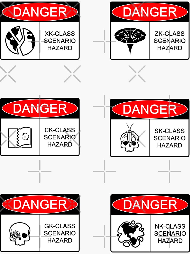 "K-Class Danger Sign Sticker Set" Sticker for Sale by Porto881 | Redbubble