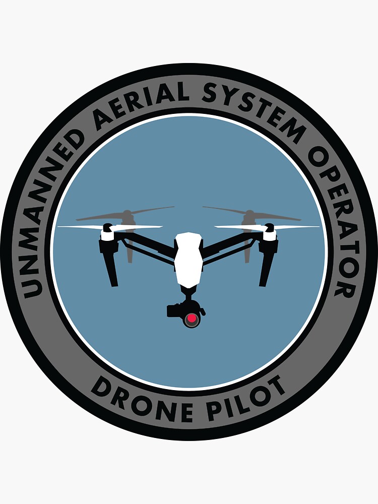 "Drone Pilot" Sticker for Sale by badgework | Redbubble