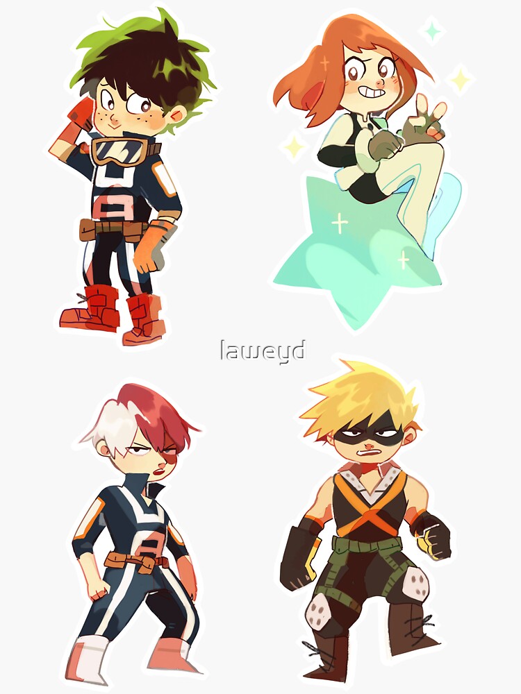 "boku no hero academia" Sticker by laweyd | Redbubble