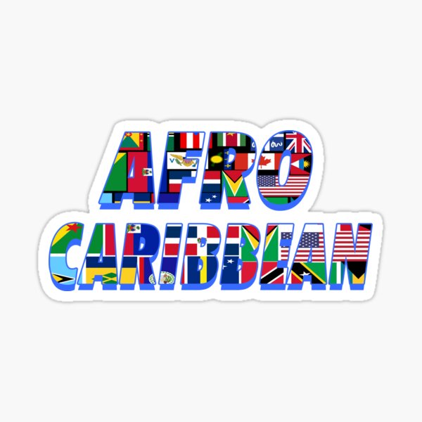 "Afro-Caribbean" Sticker for Sale by DMYCB | Redbubble