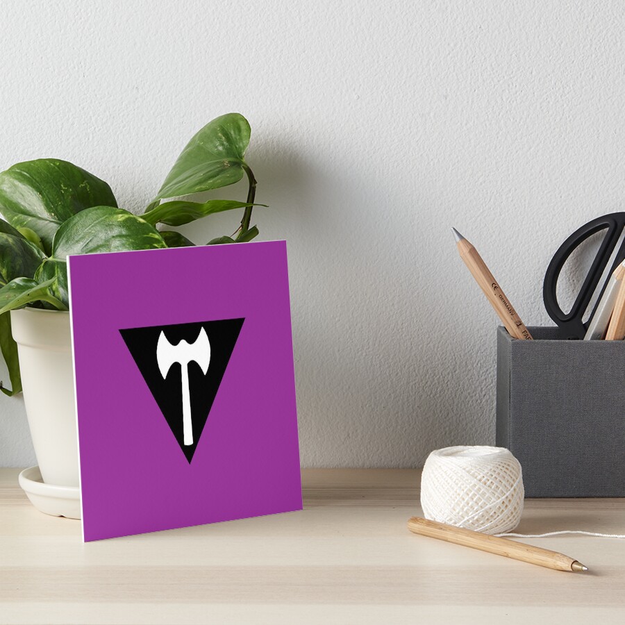 "Labrys Flag!" Art Board Print by radfem-designs | Redbubble