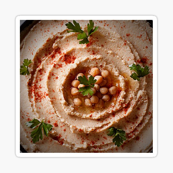"Hummus" Sticker for Sale by NerdyByDesign | Redbubble