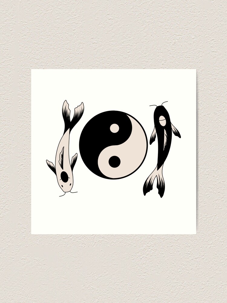 "ATLA Tui and La Design with Yin and Yang Sign" Art Print by iiZiBii ...