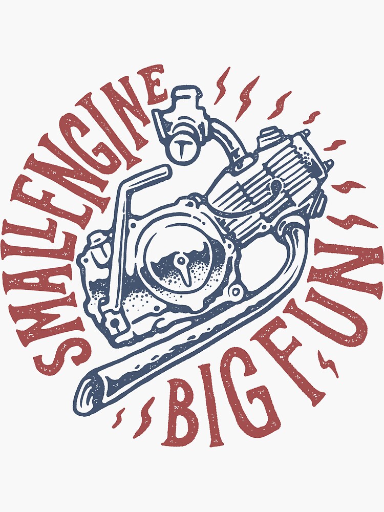 "small engine" Sticker for Sale by pndstudio | Redbubble