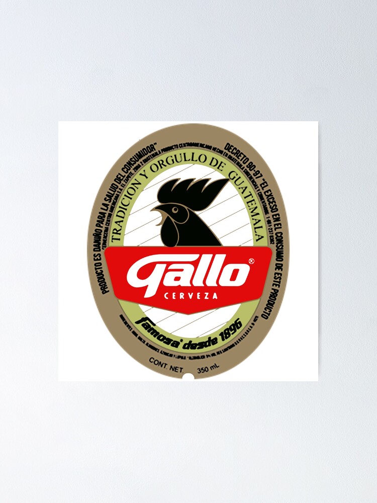 Póster «Cerveza Famosa Gallo» de brithdamnit | Redbubble