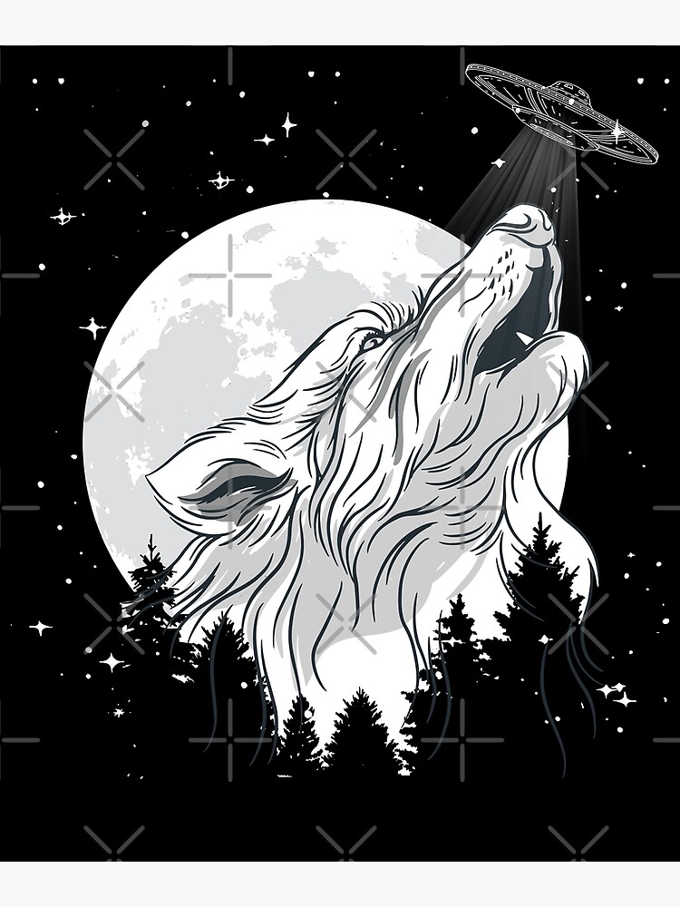 "Alien wolf" Poster for Sale by Tannumoni | Redbubble