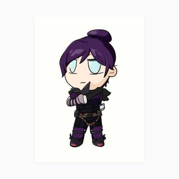 "Wraith Apex Legend Chibi" Art Print for Sale by Diaryzdotama | Redbubble