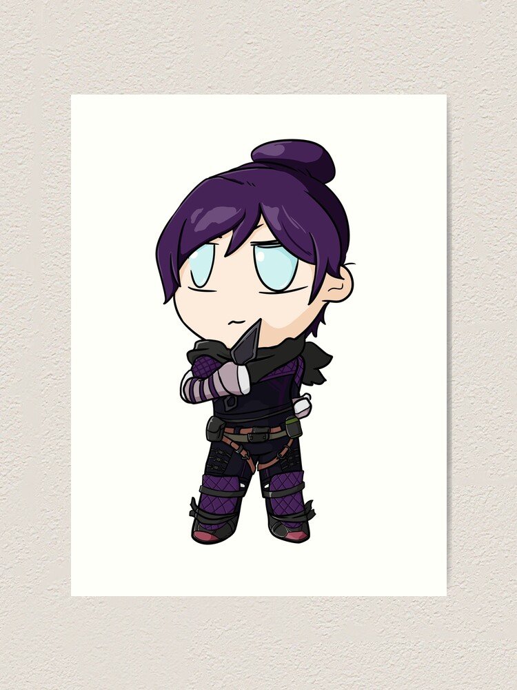 "Wraith Apex Legend Chibi" Art Print for Sale by Diaryzdotama | Redbubble