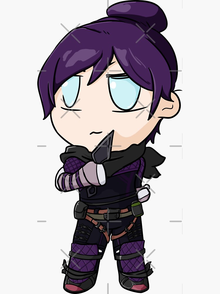"Wraith Apex Legend Chibi" Sticker for Sale by Diaryzdotama | Redbubble