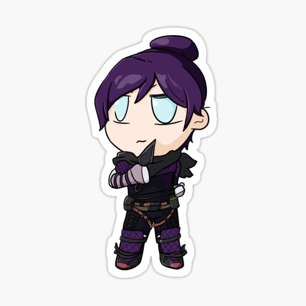 "Wraith Apex Legend Chibi" Sticker for Sale by Diaryzdotama | Redbubble