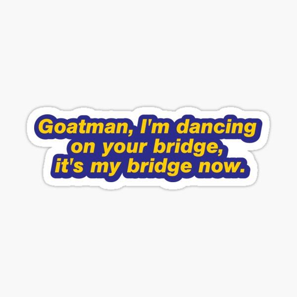 "Goatman" Sticker for Sale by since-here | Redbubble