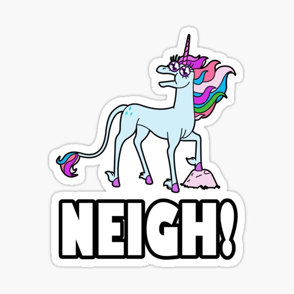 "Unicrons say NEIGH!" Sticker for Sale by robotghost | Redbubble