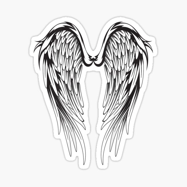 "Angel halo, angels, wings" Sticker for Sale by LeiloneJenkins | Redbubble