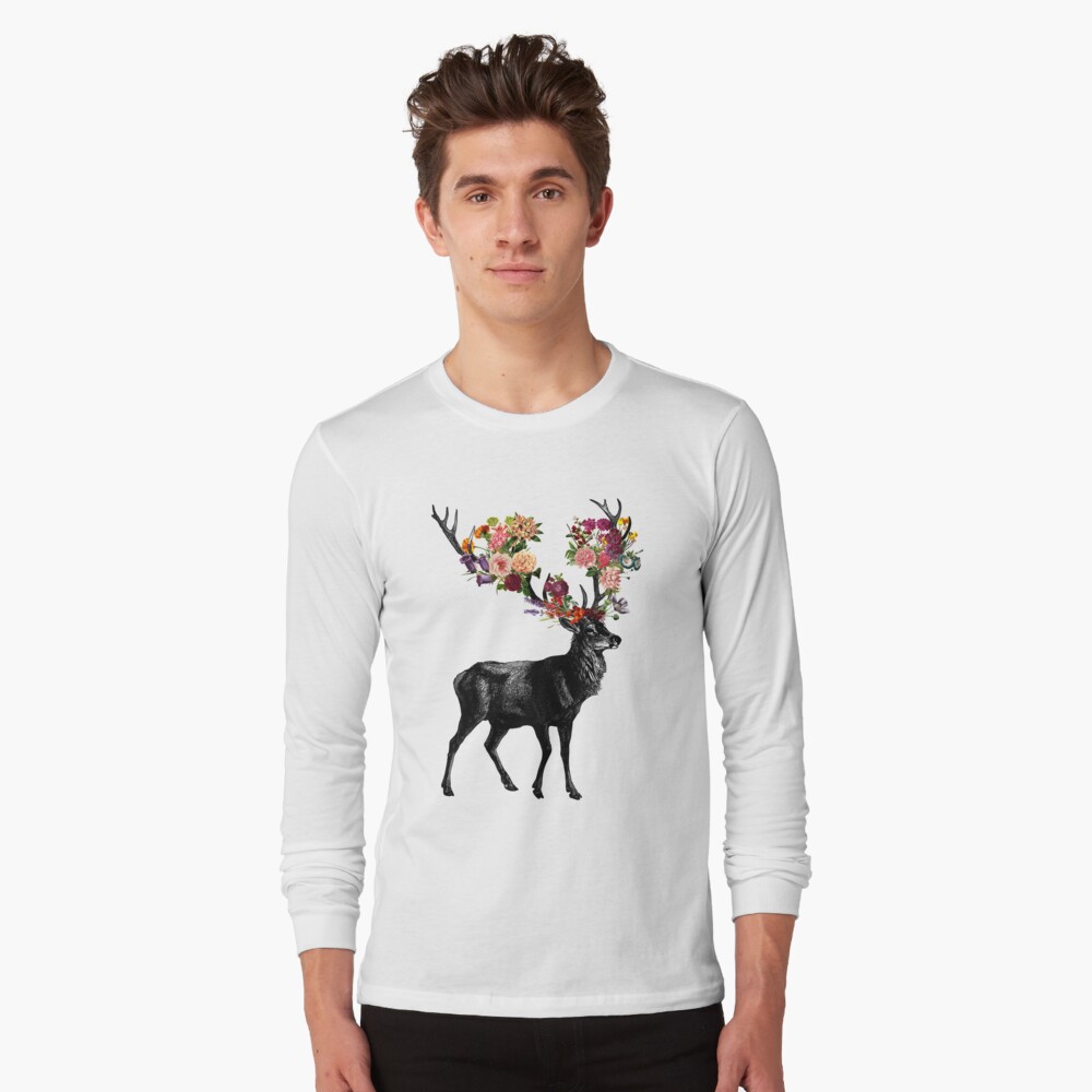 "Spring Itself Deer Floral by Tobe Fonseca" Essential T-Shirt for Sale ...