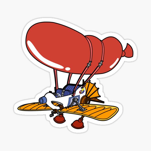 "Rescue Rangers Plane" Sticker for Sale by robotghost | Redbubble