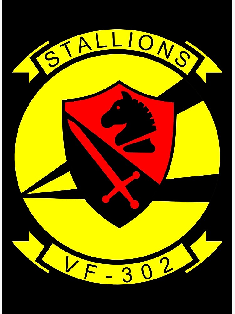 "VF-302 Stallions Squadron Patch " Poster for Sale by SirutaTael ...