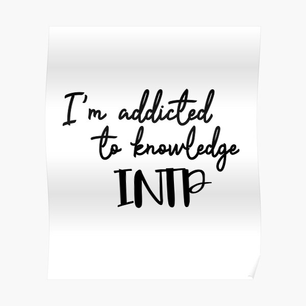 "INTP" Poster for Sale by artsomenautte | Redbubble