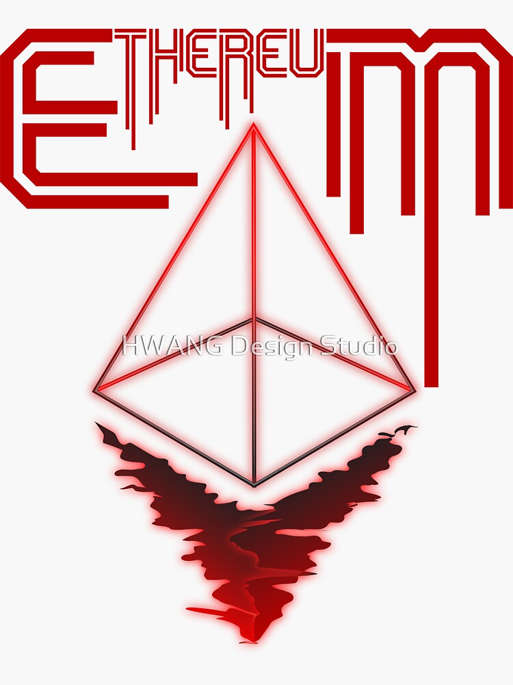 "Ethereum Cryptocurrency ETH Coin Logo" Sticker for Sale by Uten ...