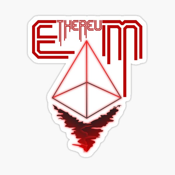 "Ethereum Cryptocurrency ETH Coin Logo" Sticker for Sale by Uten ...