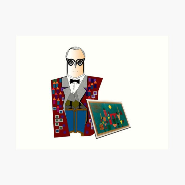 Lámina artística «Búho como artista (Paul K., 1879-1940 expresionismo ...